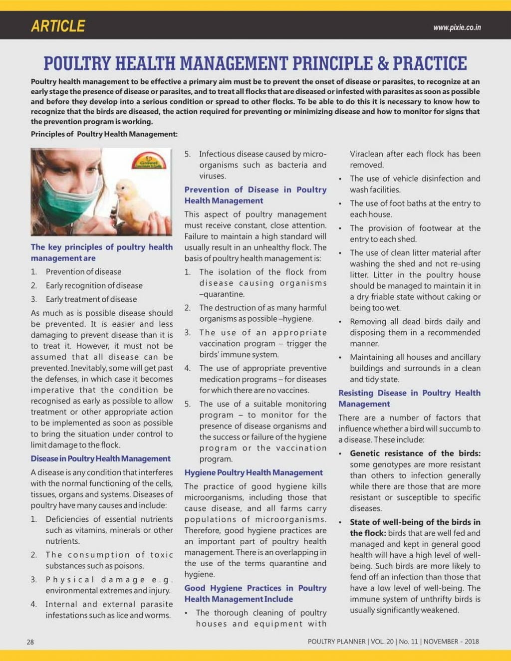 Poultry Health Management Principle & Practice , Article Published in ...